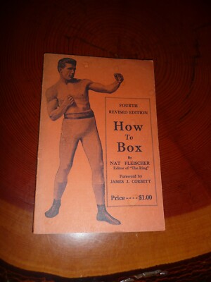 Boxing. James J.Corbett " How to Box " Book by Nat Fleischer 1930's. | eBay
