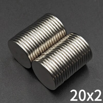 Very Strong Magnets 20x2 mm Neodymium Craft Disc 20mm dia x 2mm | eBay UK