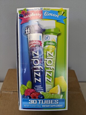 Zipfizz B12 Energy Limited Edition 30 Tube Split Box - Blue Raspberry ...