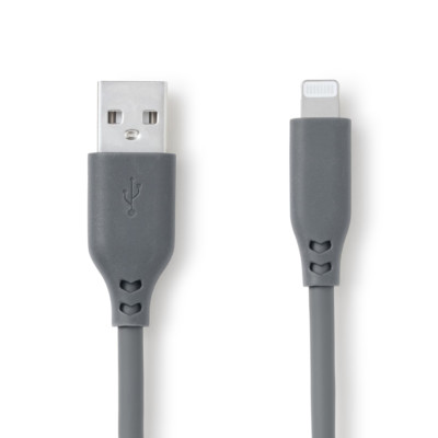 MUJI Soft and tangle-free USB cable 1m for USB-A / lightening Gray | eBay