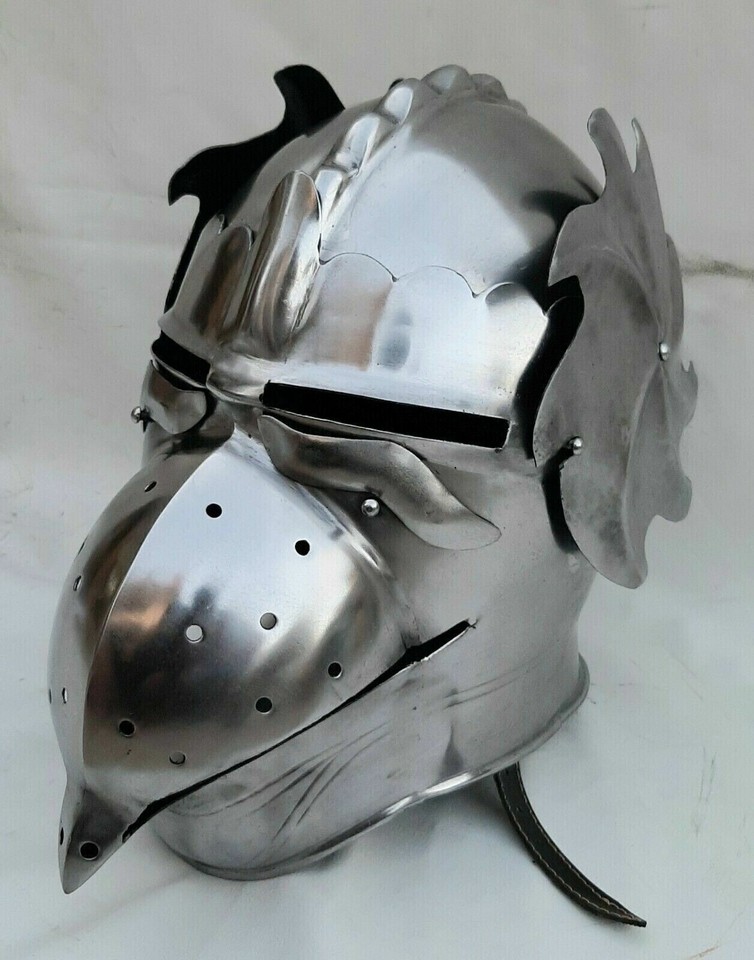 Medieval Knight Falcon-head-helmet with a grotesque face X-Mas | eBay
