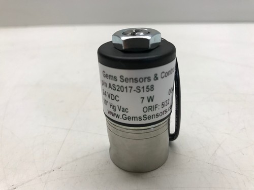 ***BRAND NEW Gems Sensors & Controls AS2017-S158 5/32 Orifice 24 VDC 7W ...