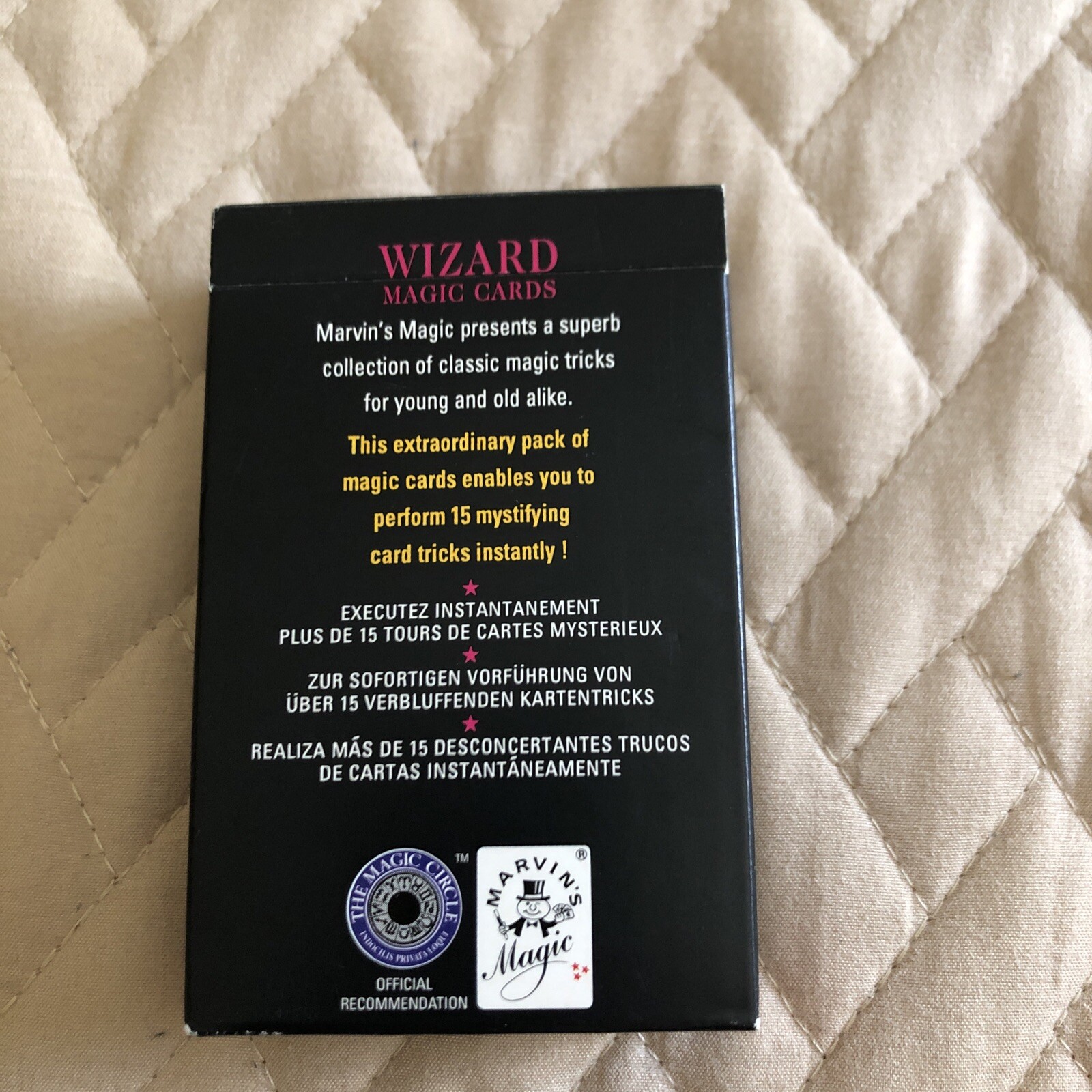Marvin's Magic Wizard Magic Card Tapered Card Deck New Free shipping ...