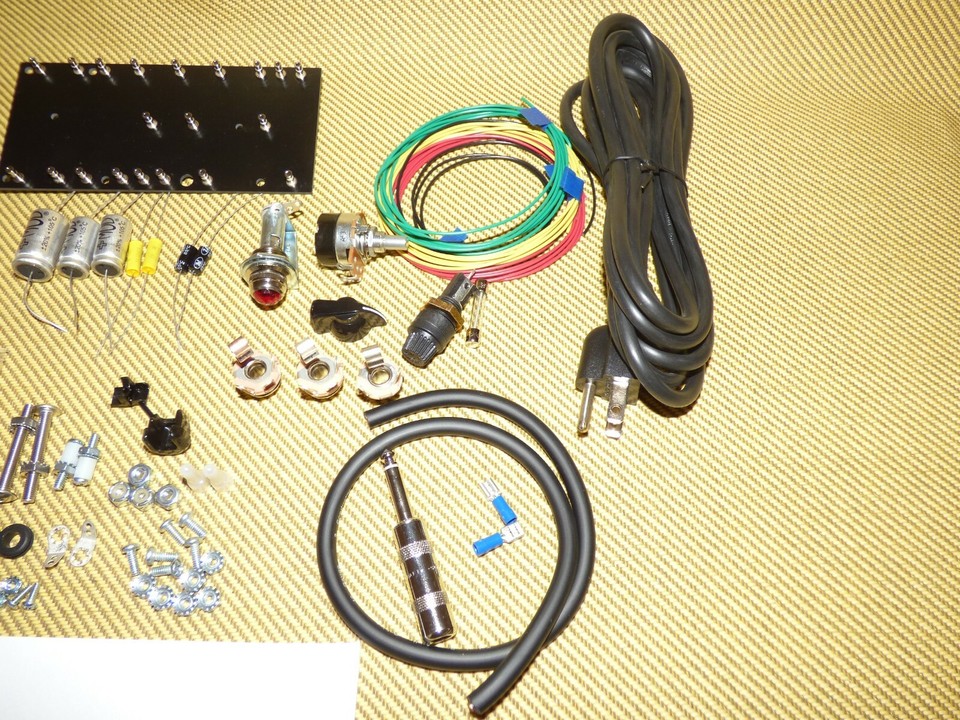 TWEED CHAMP 5F1 PARTS KIT with Switchcraft, Mallory, Ceramic sockets ...