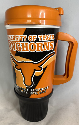 University of Texas UT Longhorns 24 oz. Travel Cup Mug Whirley Drink ...