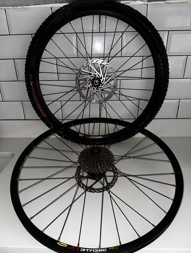 Pair Mavic XM 317 26" Disc Brake Wheelset Hope Hubs Cassette Bike ...