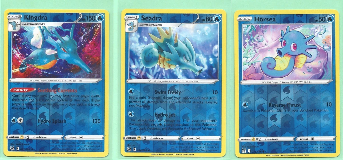 Horsea Seadra Kingdra