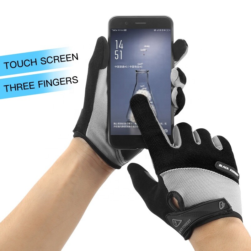 Bicycle Full Finger Gloves Cycling Gloves for Men Women Work Touch ...
