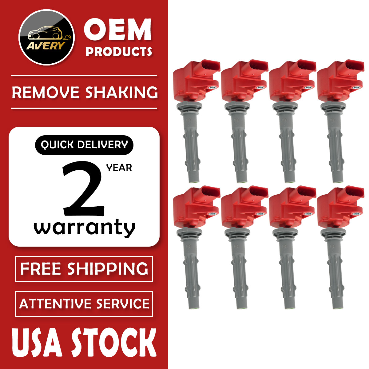 8X Ignition Coils for Mercedes-Benz SL550 S550 G550 CL550 E550 UF535 ...