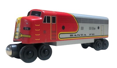Wooden Whittle Shortline Railroad 26 SANTA FE WARBONNET Locomotive ...