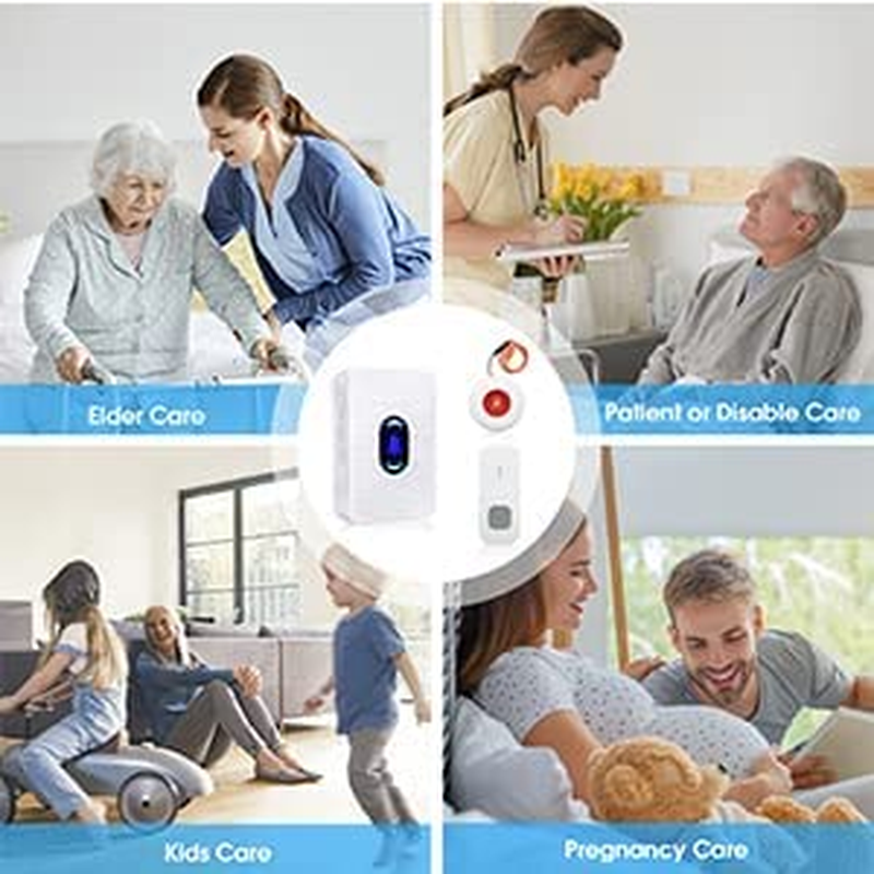 Daytech Wireless Smart Call Button Caregiver Pager Alarm System ...