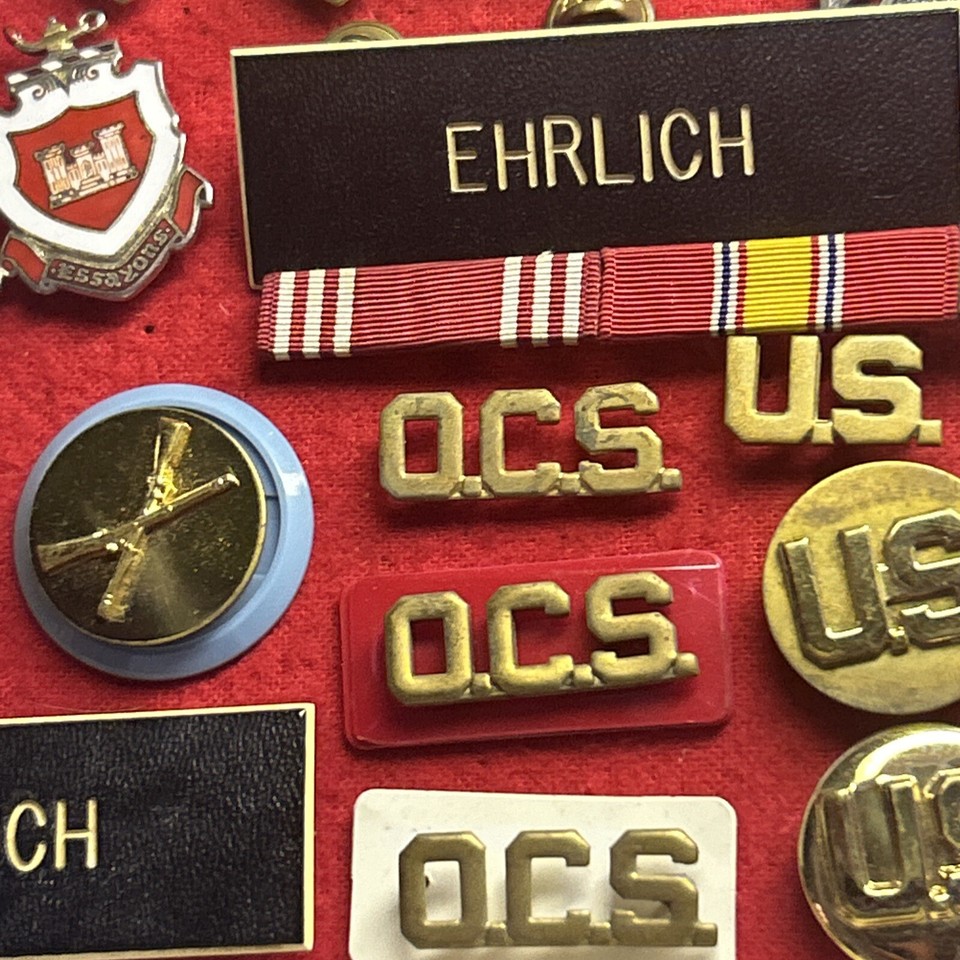 Big lot of Vintage WW2 Military Metals. US Corp of Engineers. Box ...