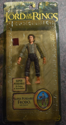 LOTR LORD OF THE RINGS SUPER POSEABLE FRODO ACTION FIGURE TOYBIZ ...