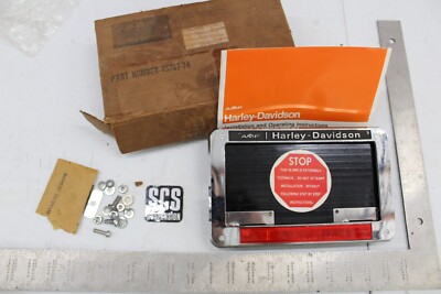Harley Davidson Vintage AMF Security System License Plate Holder NOS ...
