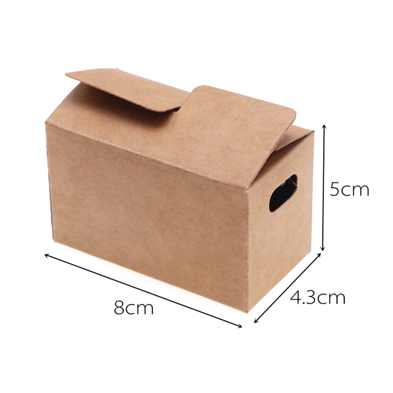 10Pcs/Set Mini Carton Express Box Dollhouse Miniature Decor Toy Doll ...