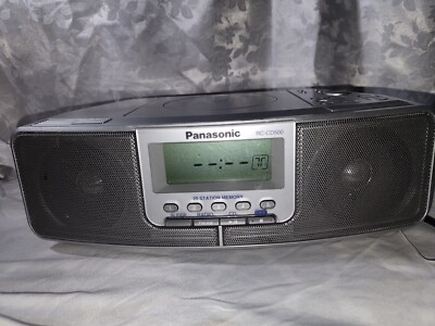 Panasonic RC-CD500 AM-FM -CD Player-LCD Backlight Display-XBS-Clock ...