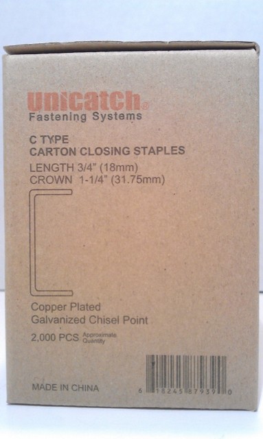Unicatch C3/4 JK561/18 Carton Closing Staples - 87939 for sale online ...