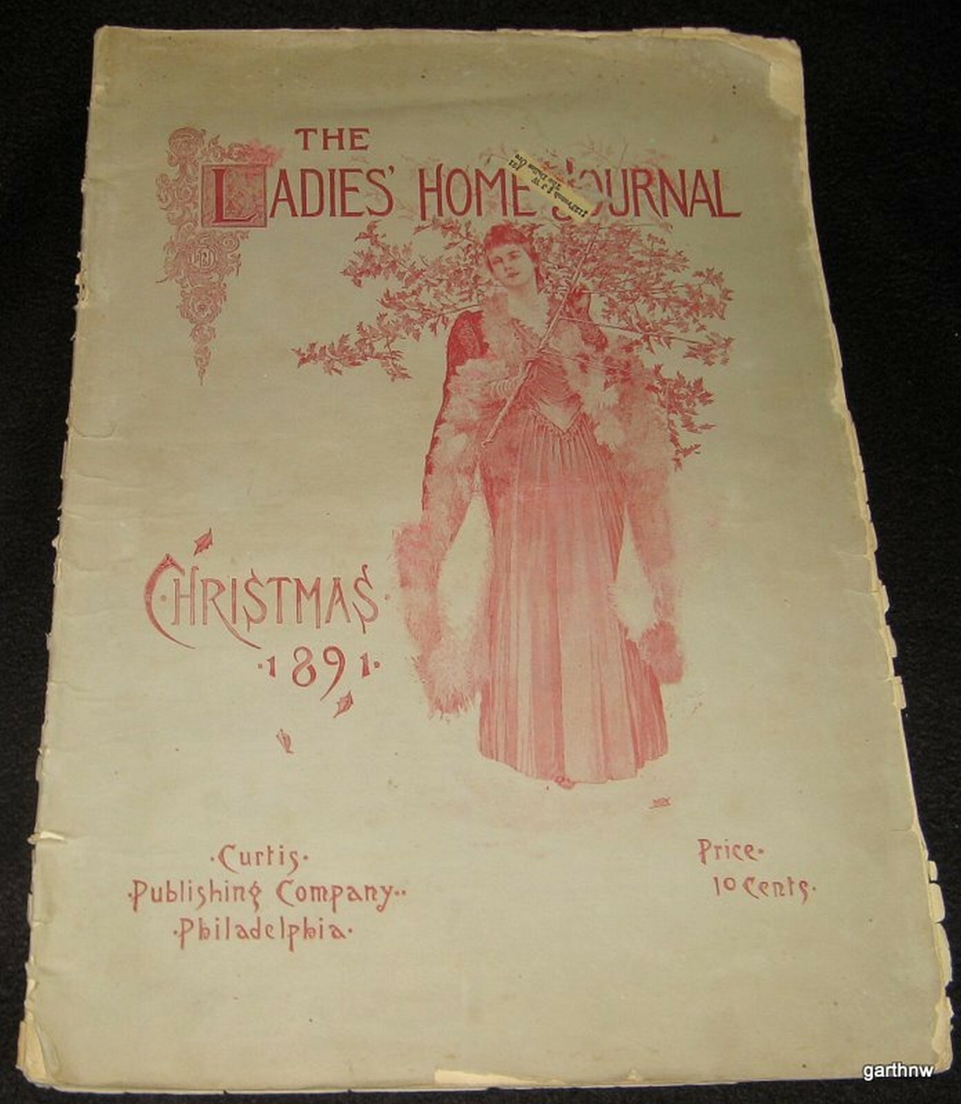 CHRISTMAS 1891 THE LADIES' HOME JOURNAL ART & GIFTS WARD BEECHER ...