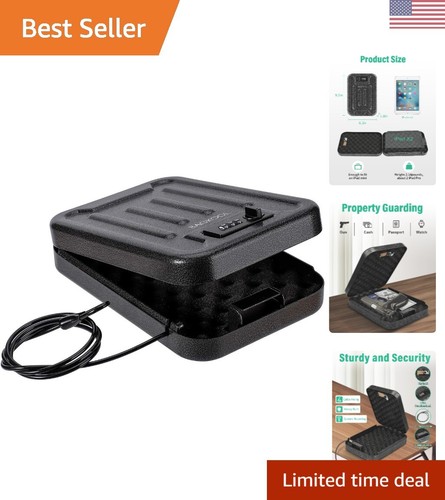 Portable Fireproof Security Box - Combination Lock - Ideal for Guns ...