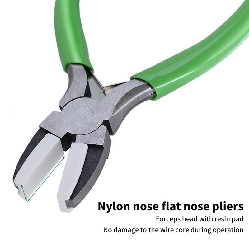 Flat Nose Pliers Black 6 In 1 Round Nose Pliers Durable Diagonal Pliers ...