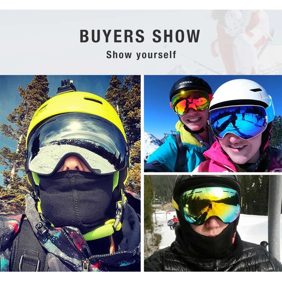 Adult Ski Goggles Anti-Fog Snow Glasses Skiing Men Women UV400 ...
