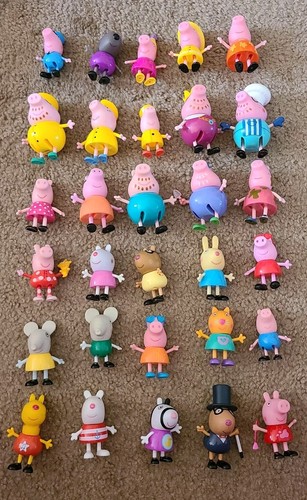 Lot Of 30 Peppa Pig & Friends Figures Candy Cat Emily Edmond Elephant ...