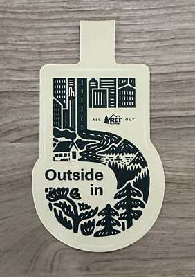 REI CO-OP Authentic Sticker Decal Outside In 5 Hiking Biking Mountains ...