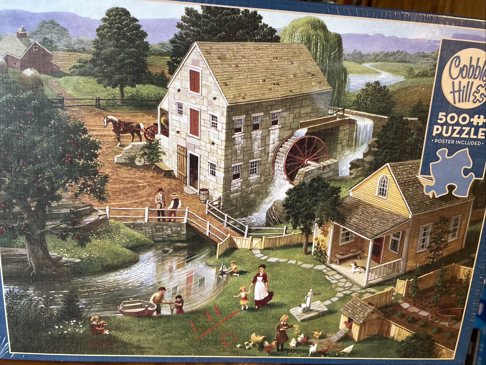 Cobble Hill FOUR STAR MILL 500pc Random Cut Jigsaw Puzzle Sternberg ...