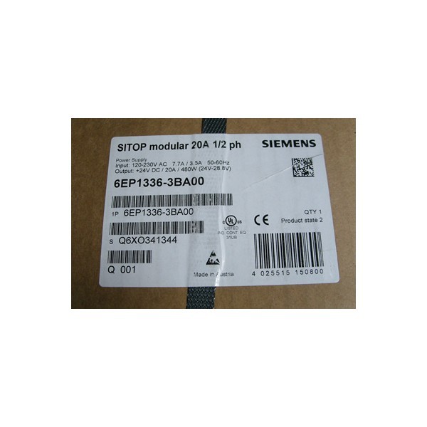 NEW in BOX SIEMENS SITOP MODULAR POWER SUPPLY/24VDC/20A 6EP1336-3BA00 ...