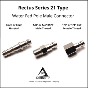 Rectus 21 Type Male Quick Microbore Coupling Water Fed Pole with BSP or ...