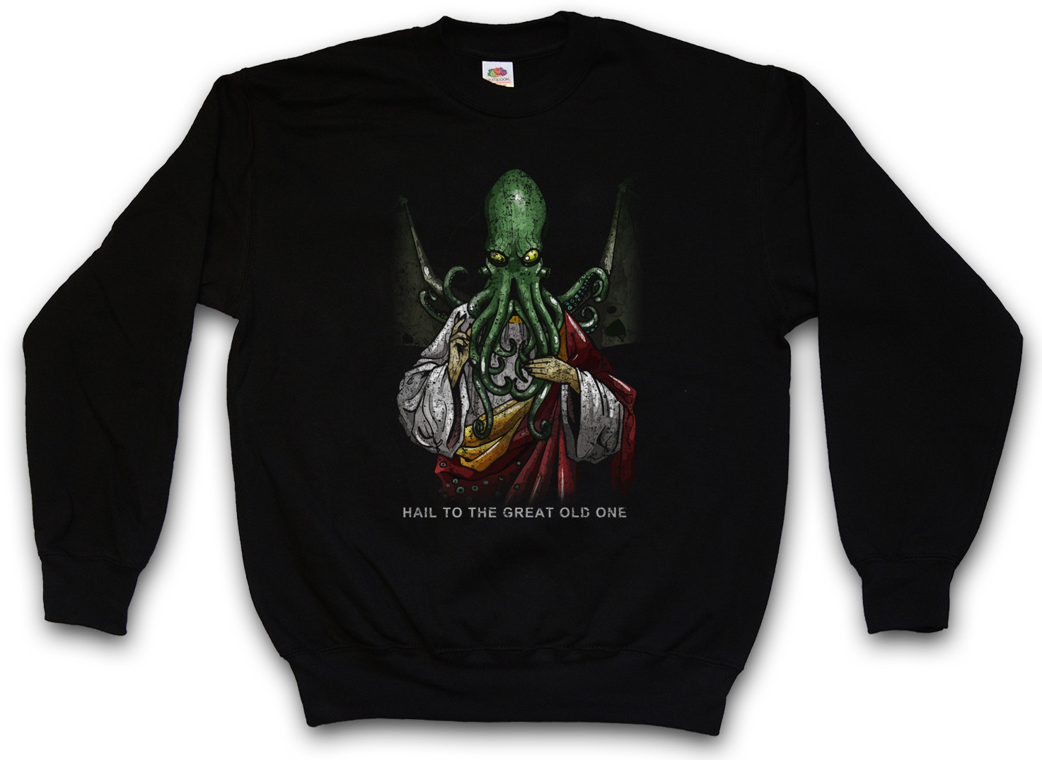HAIL CTHULHU PULLOVER SWEATSHIRT Arkham H. P. Miskatonic Lovecraft ...