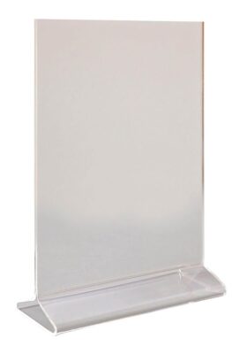 A5 Perspex Menu Holder Acrylic Vertical Clear Card Holder Menu Display ...