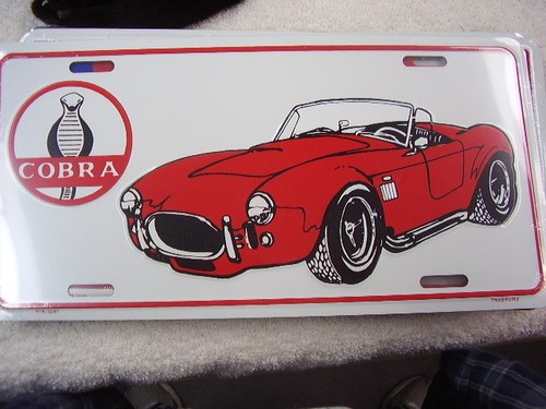 FORD COBRA LICENSE PLATE NEW | eBay