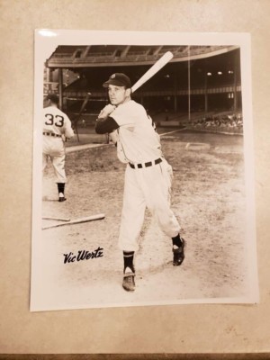 VINTAGE BASEBALL VIC WERTZ PHOTO 8x10 | eBay