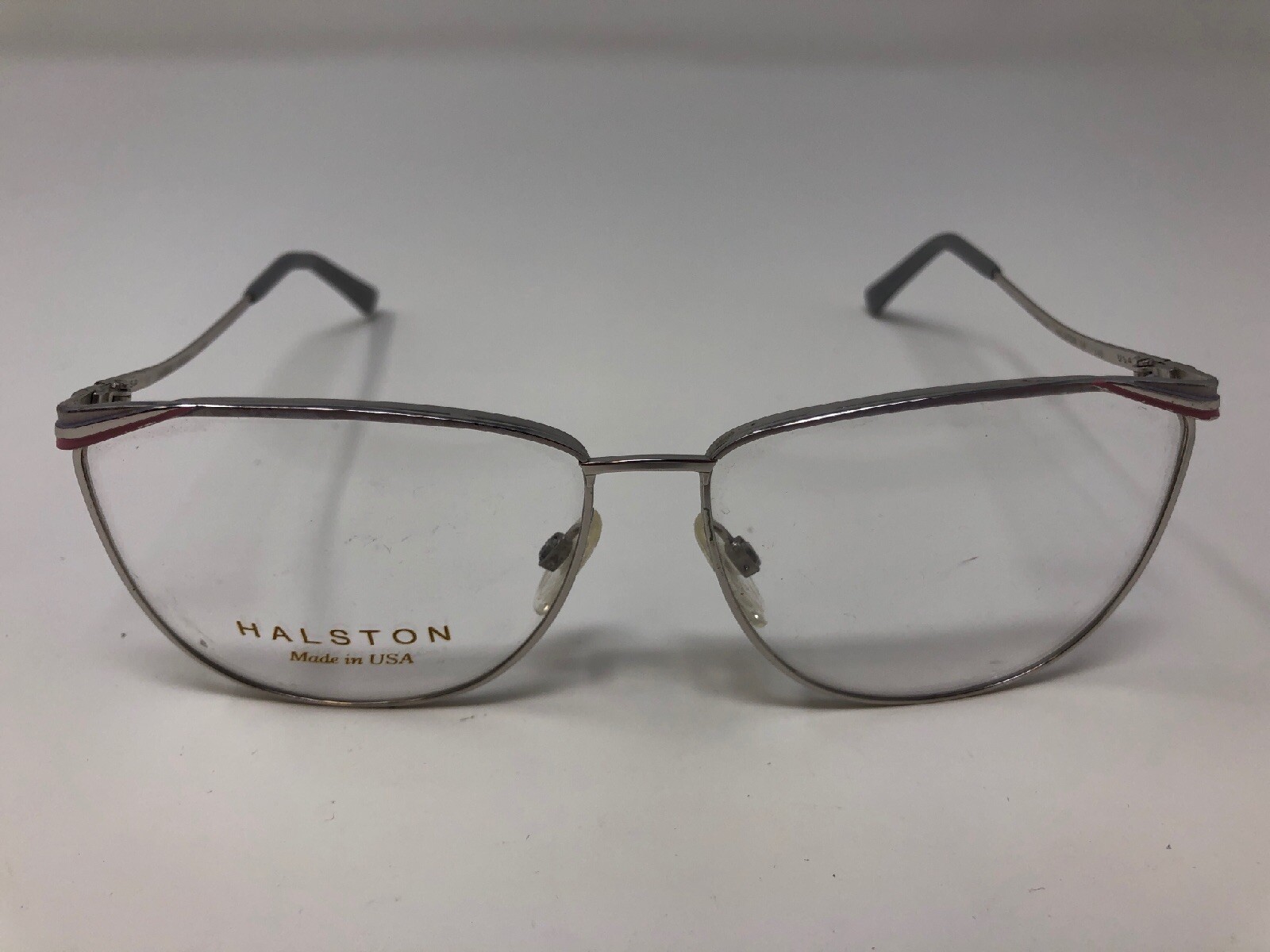 Halston Eyeglasses Frame 34 58-13-140 USA Silver H313 | eBay