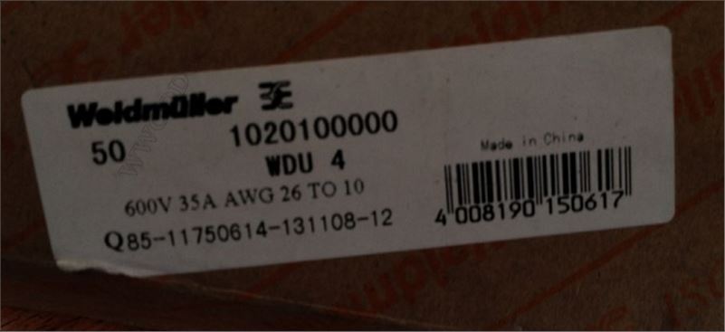 100x Weidmüller WDU 4 Series Terminal WDU4 for sale online | eBay