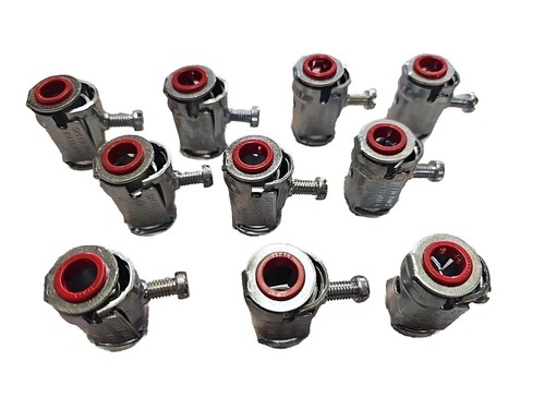 Lot Of 10 O-Z Gedney Dry Loc Speed Lock Steel Box Connectors 1/2" AMC ...