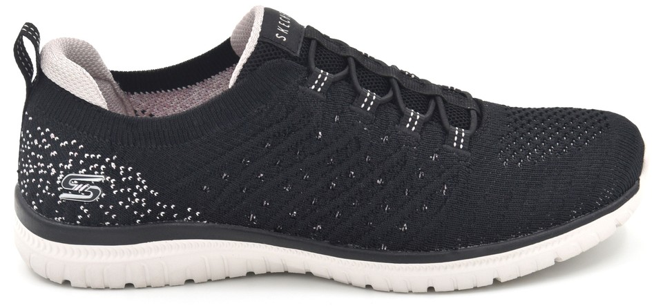 Skechers Women's Virtue - Show Runner Slip-On Sneaker 104437 BKPK | eBay