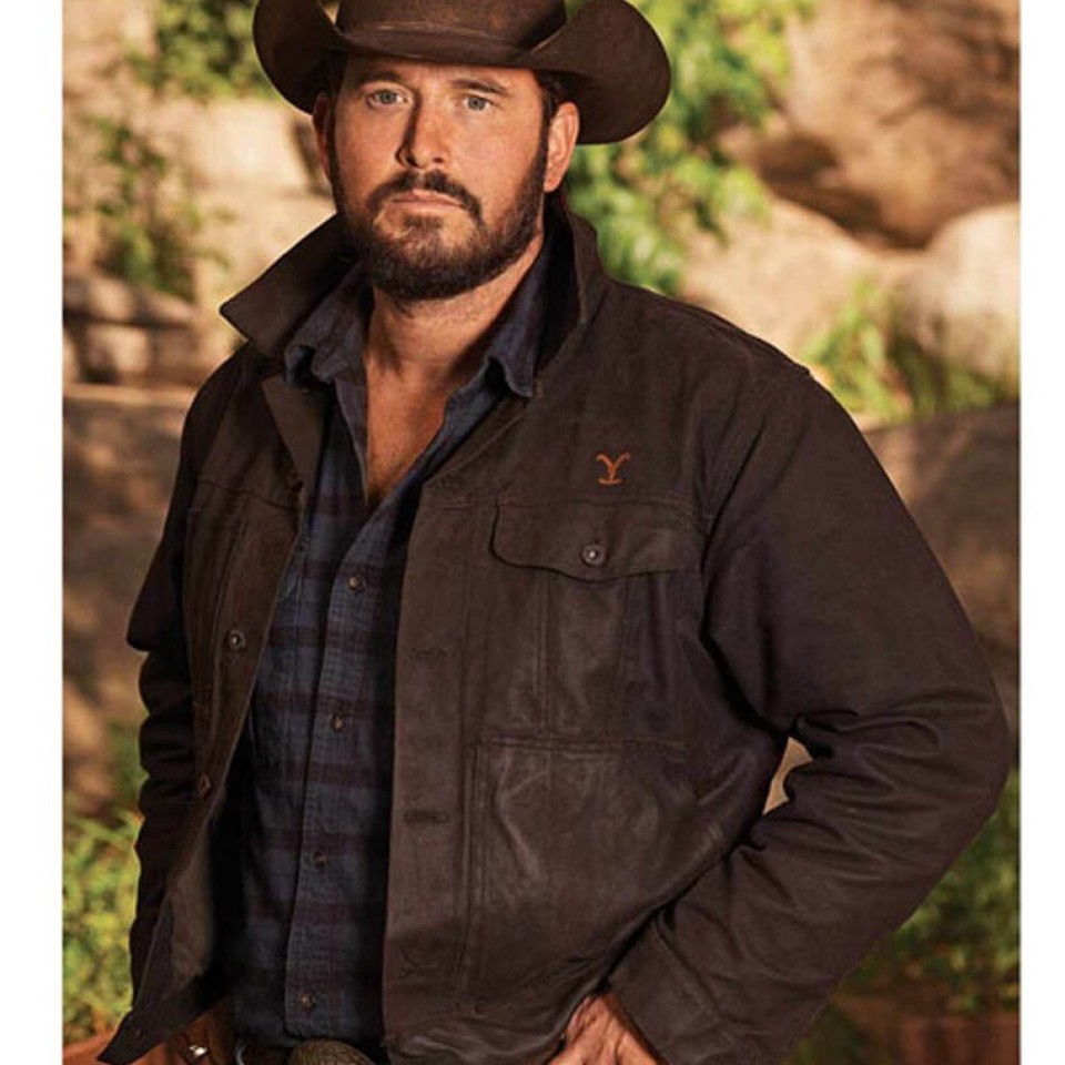Yellowstone Cotton Jacket Rip Wheeler Cole Hauser Cowboy Black Cotton ...