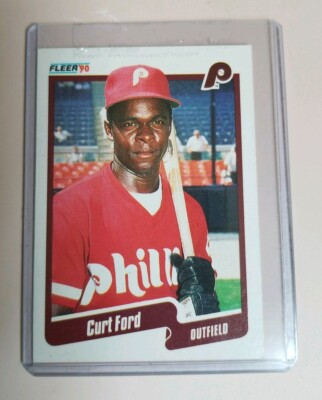 1990 Fleer Philadelphia Phillies Baseball Card #557 Curt Ford | eBay