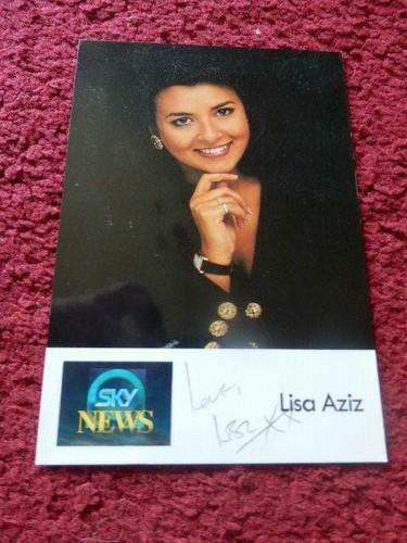LISA AZIZ - TV PRESENTER - AUTOGRAPHED PHOTO | eBay