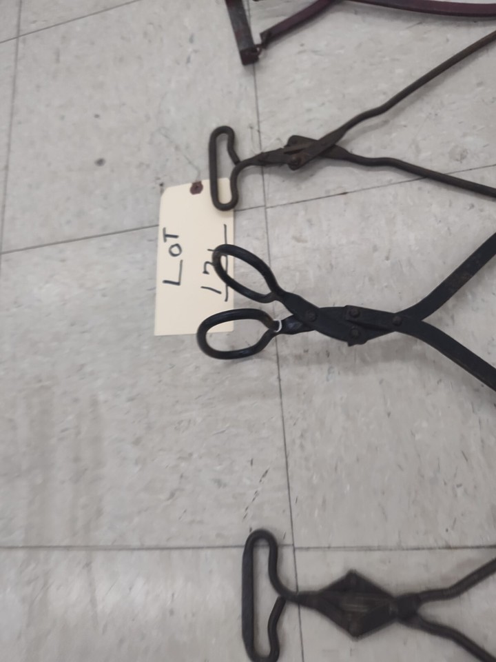 4 ANTIQUE OLD VINTAGE LARGE HEAVY ICE BLOCK CARRIER TONGS | eBay