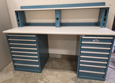 Lista Work Bench Cabinet Drawers Industrial Tool Parts Storage Working ...