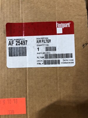AF25497 FLEETGUARD AIR FILTER | eBay