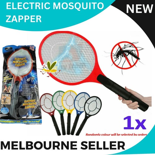 1x Bug Zapper Electric Tennis Racket Mosquito Fly Swatter Insect Killer ...