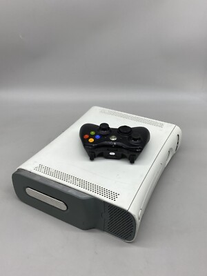 Microsoft Xbox 360 Falcon Console HDD White with controller 1403 Black ...
