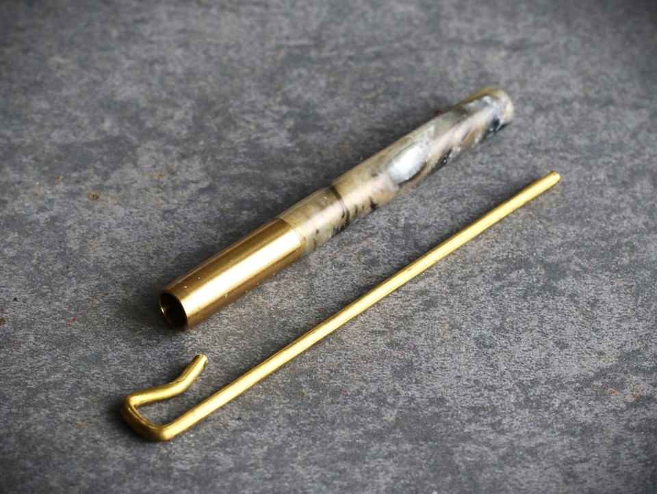 3" Brass Bat-One Hitter Pipe-Designed for 4" Dugouts-Unique Resin ...