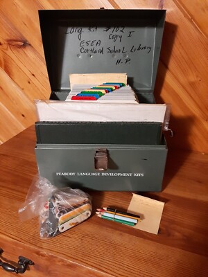 1965 Peabody Language Development Kit - Level 1 - Metal Carrying Case ...