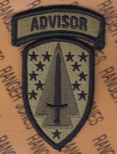 1st Security Force Assistant Brigade SFAB w/ Advisor OCP w/ HOOK tab ...