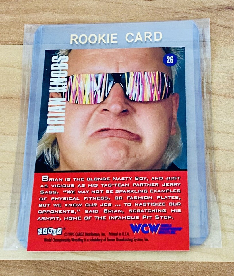 1995 Cardz WCW Main Event #26 Nasty Boys Brian Knobs WCW Rookie 🌟NM | eBay